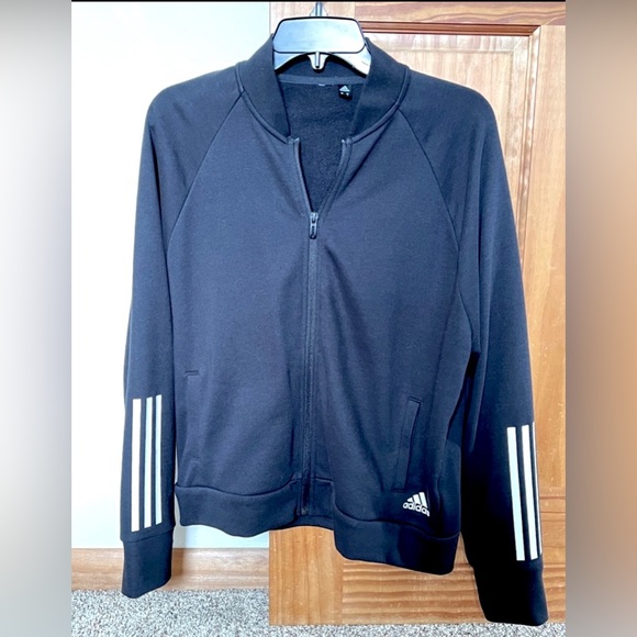 adidas | Jackets & Coats | Adidas 3 Lines Track Jacket Black White ...